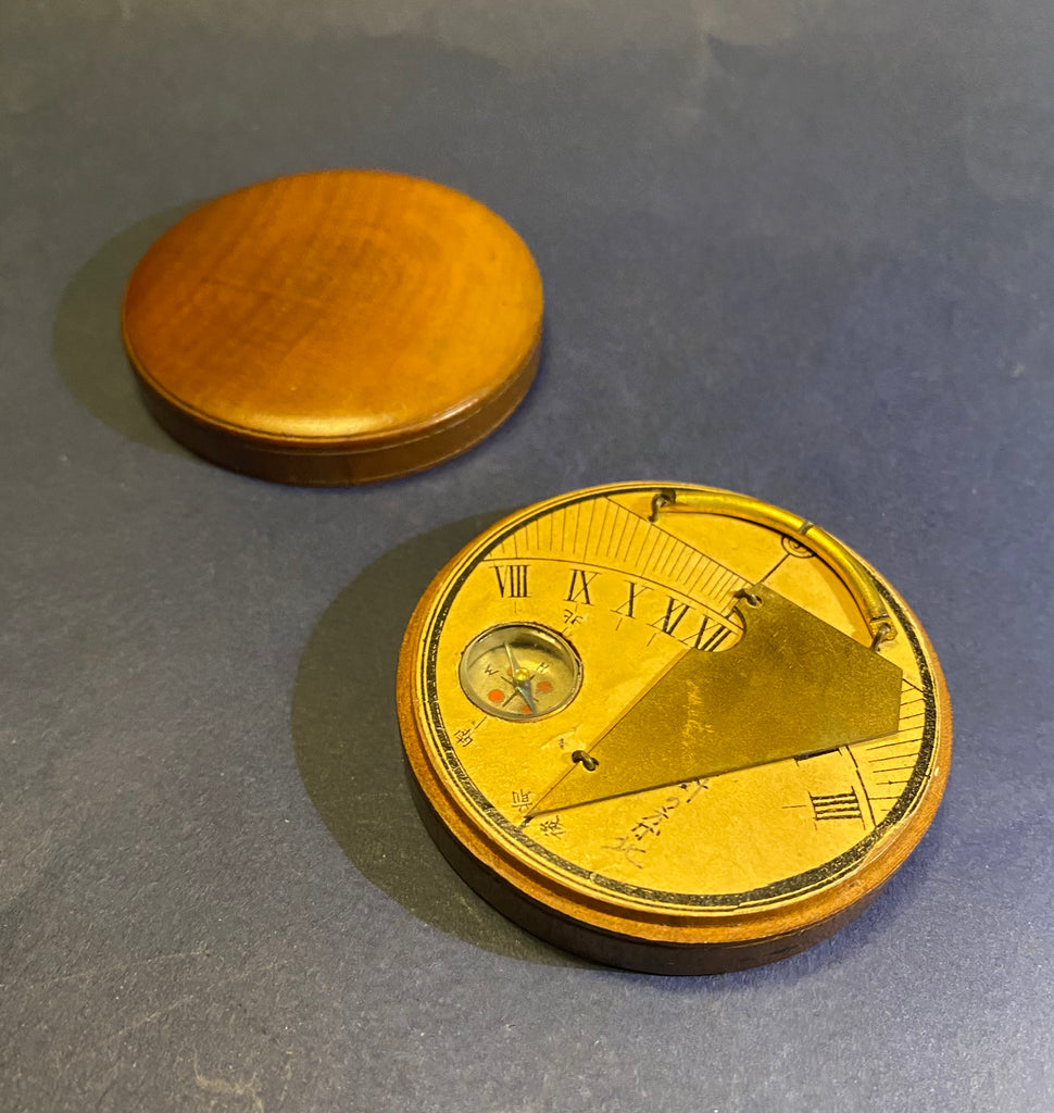 Zero Stock-Antique Compass Sundial from Early Meiji or Late Edo Period ...