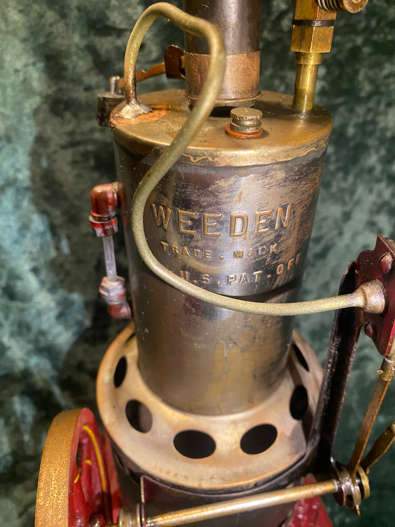 Zero Stock-Antique Upright Steam Engine Weeden 157 USA – Explorer Antiques