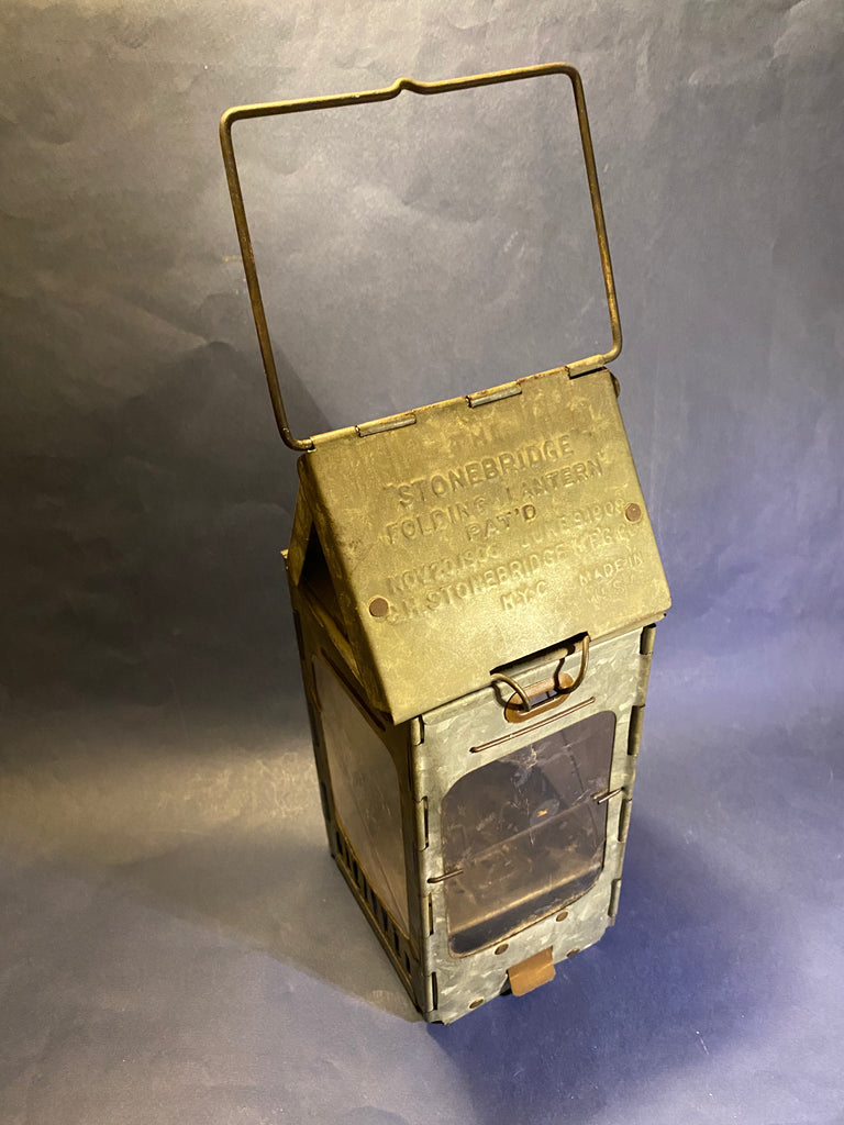 Zero Stock-Vintage Stonebridge Folding Lantern Made În USA WW1 Era Pat ...
