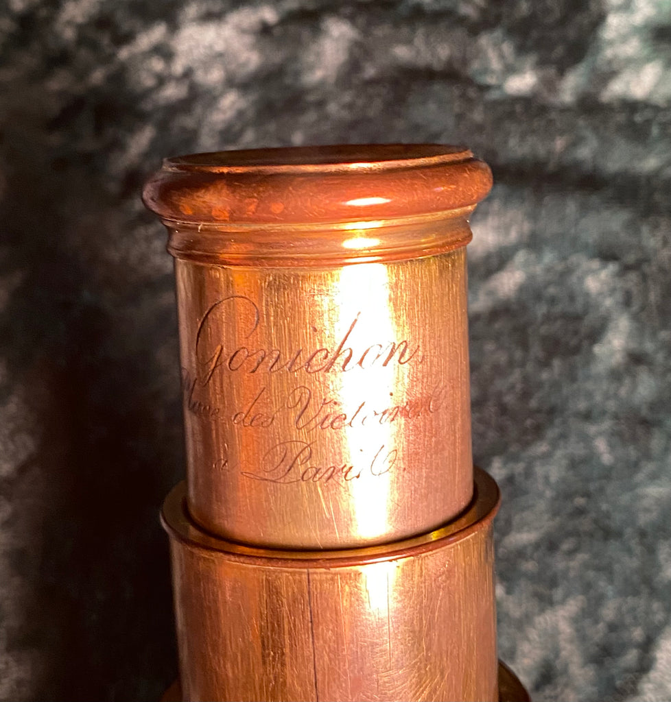 Zero Stock-Antique Two Draw Monocular Telescope Made in France ...
