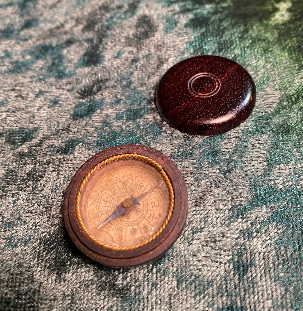 Zero Stock- Antique Wood Cased Compass Japan – Explorer Antiques