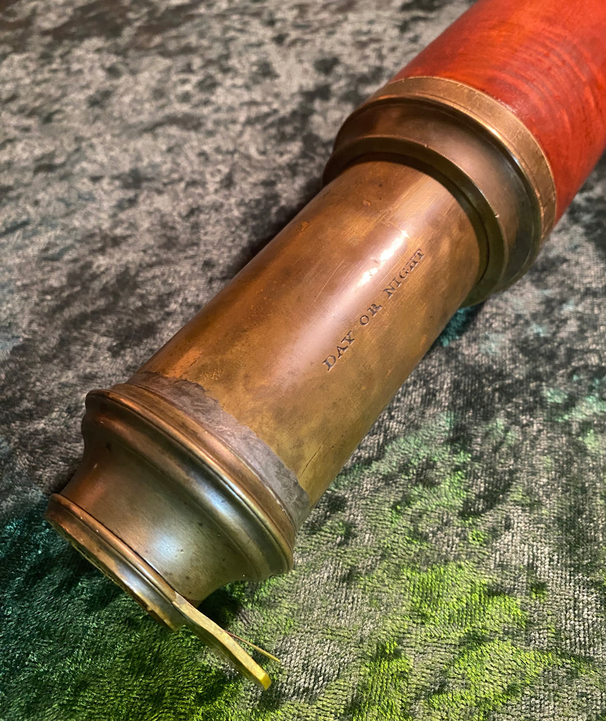 Zero Stock-Antique Nautical Ships Mahogany Telescope Made in England ...
