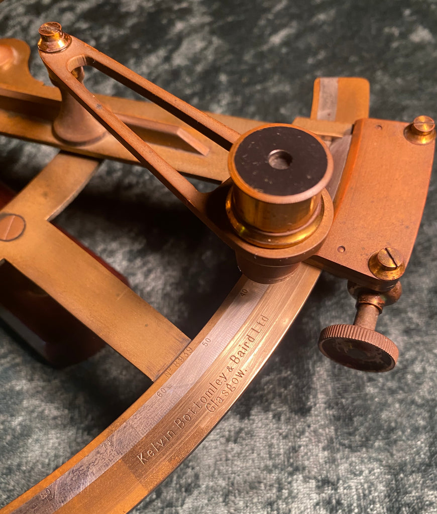 Zero Stock-Antique Marine Sextant Octant Kevin Bottomley Baird Glasgow ...