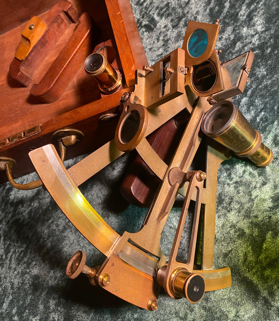 Zero Stock-Antique Marine Sextant Octant Kevin Bottomley Baird Glasgow ...