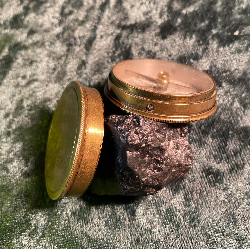 Zero Stock- Vintage Brass Compass Made in England – Explorer Antiques