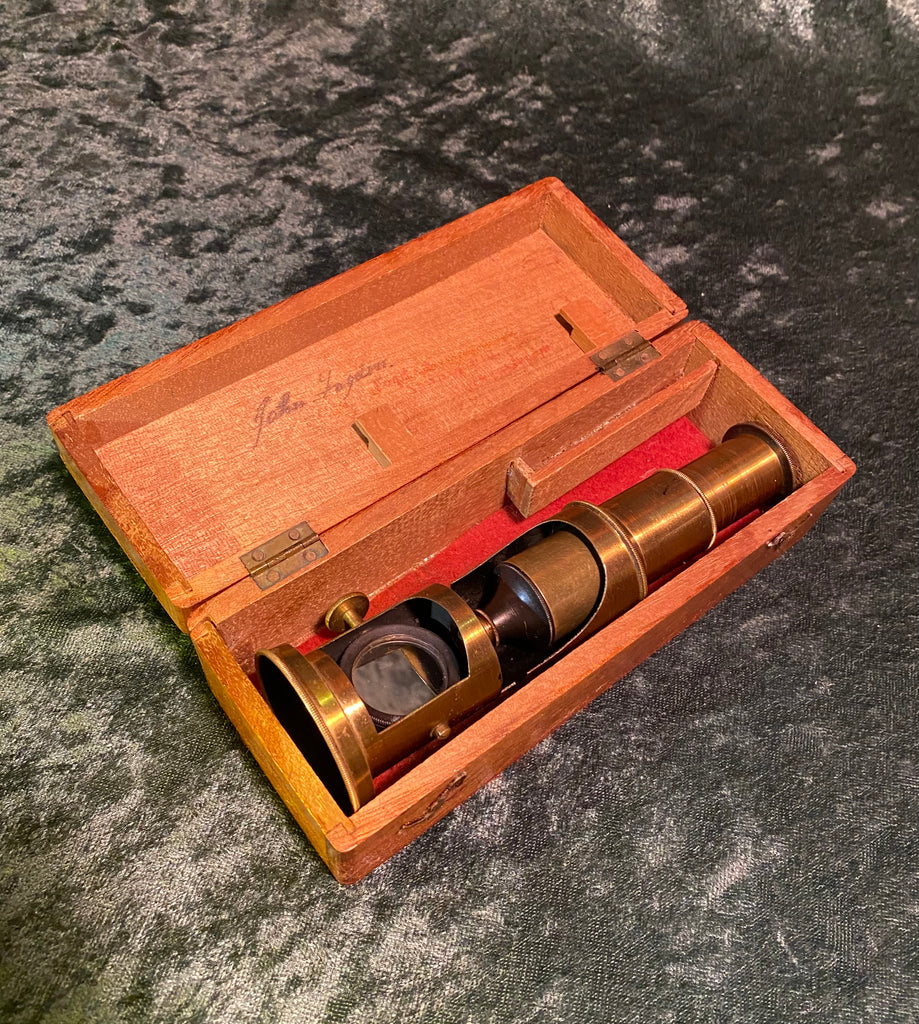 Zero Stock-Antique Field Microscope or Drum Microscope Made in France ...