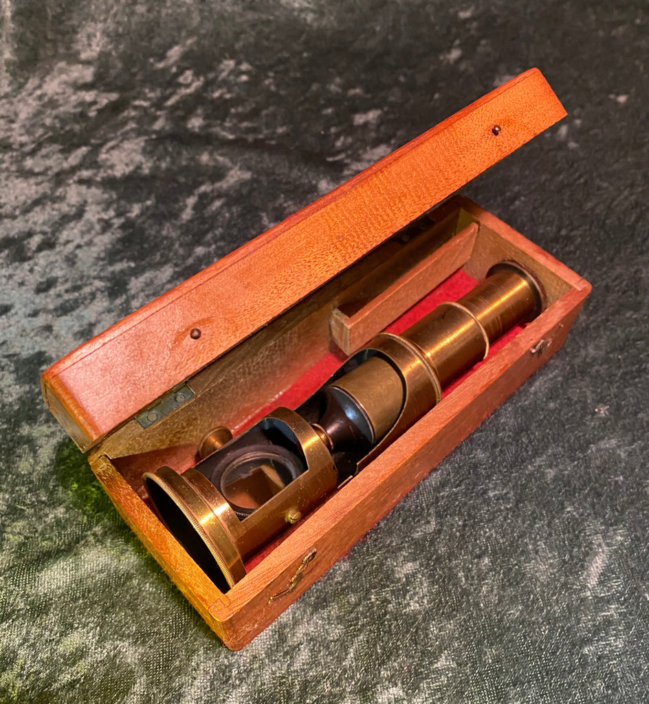 Zero Stock-Antique Field Microscope or Drum Microscope Made in France ...