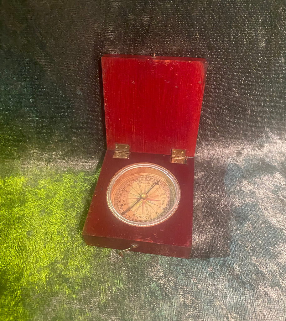 Antique Fruit Wood Compass Made By Stockert Germany – Explorer Antiques
