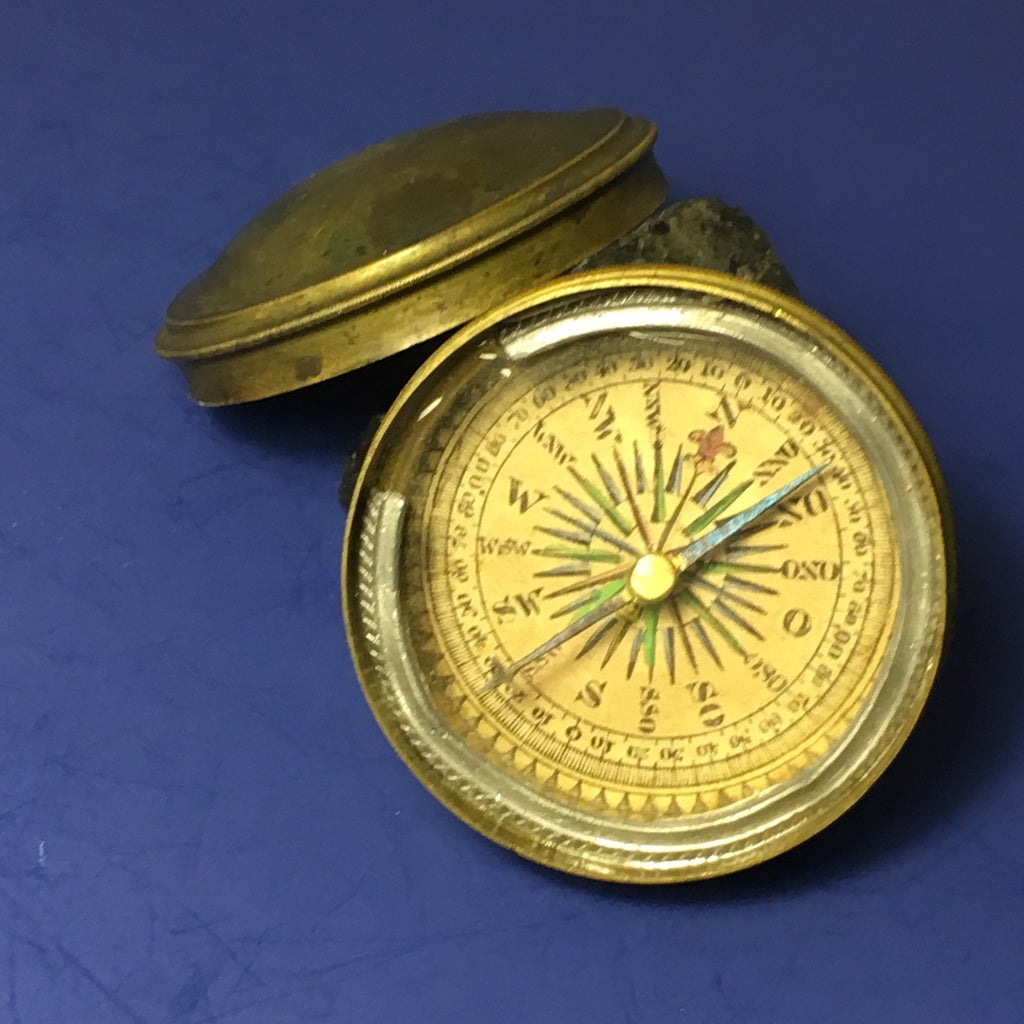 ZERO STOCK-Antique Pocket Compass Made in Germany – Explorer Antiques