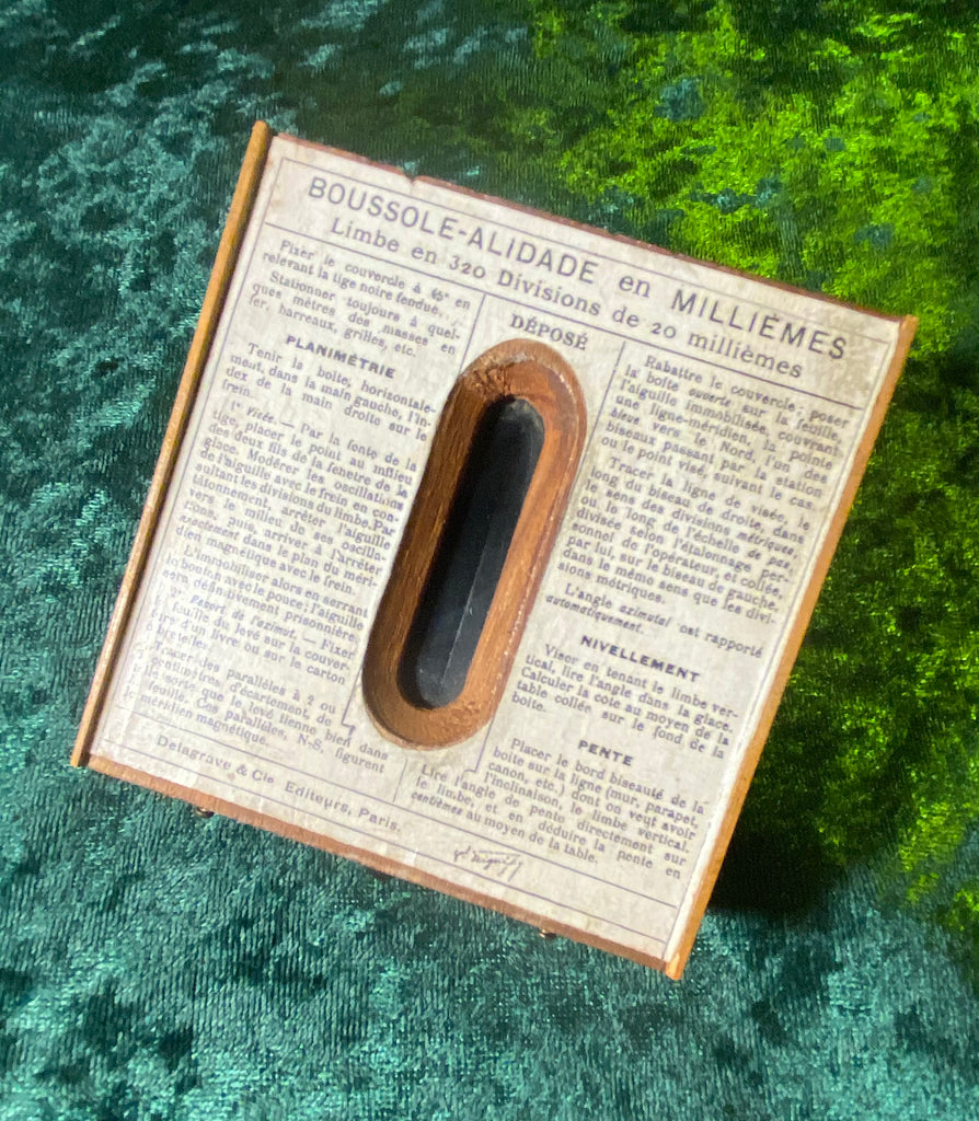 Zero Stock -Antique Compass Inclinometer Alidade Compendium General Pe ...