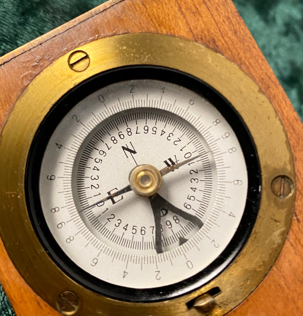 Zero Stock- Antique Surveyors Compass Inclinometer And Level Compendiu ...