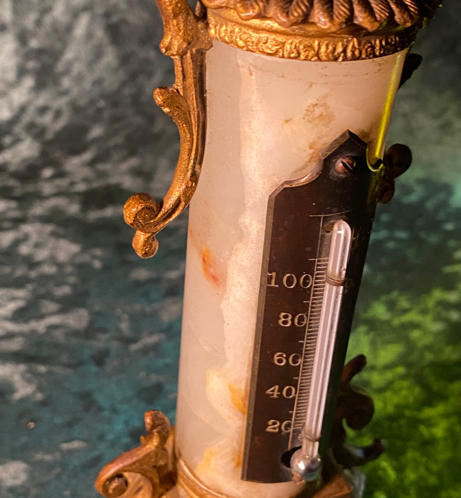 Zero Stock- Antique Brass Table Thermometer Made in England – Explorer ...