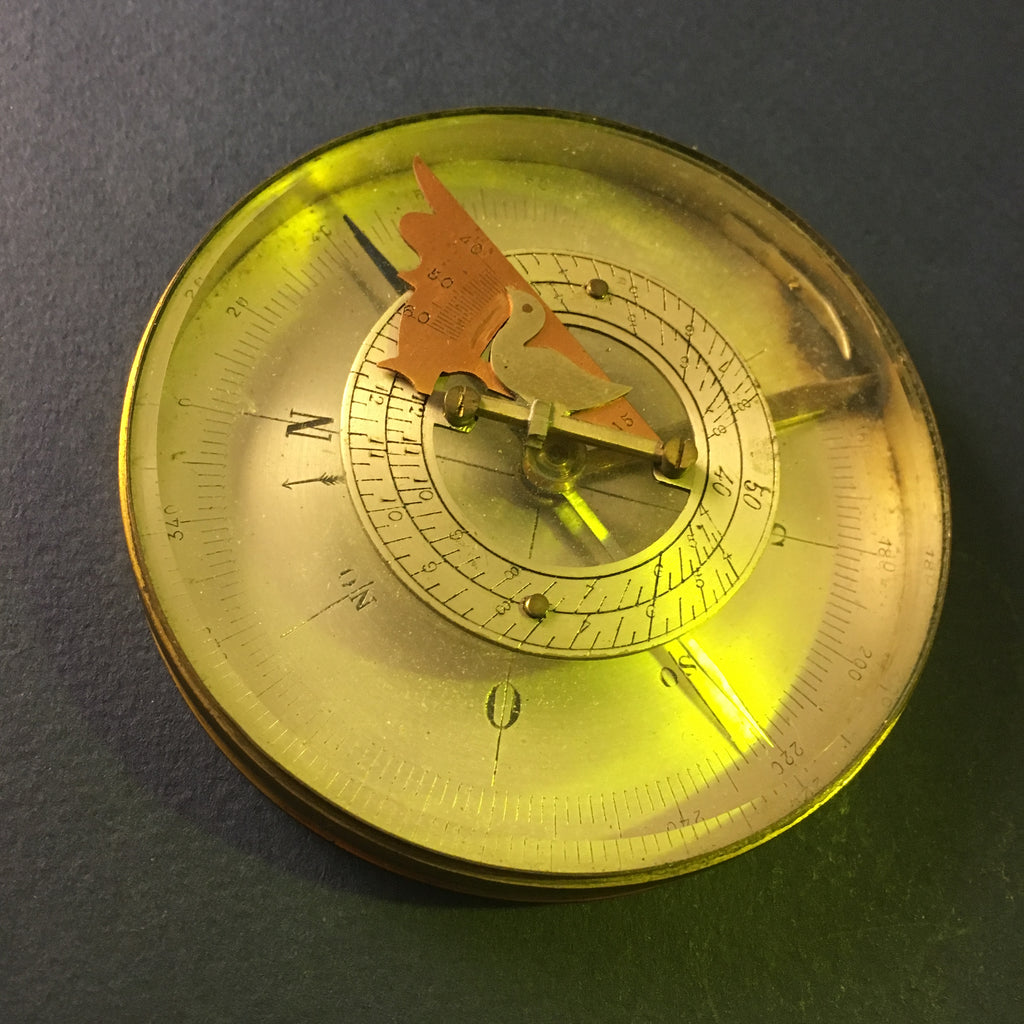 Zero Stock-Antique Pocket Sundial Compass Made in France – Explorer ...