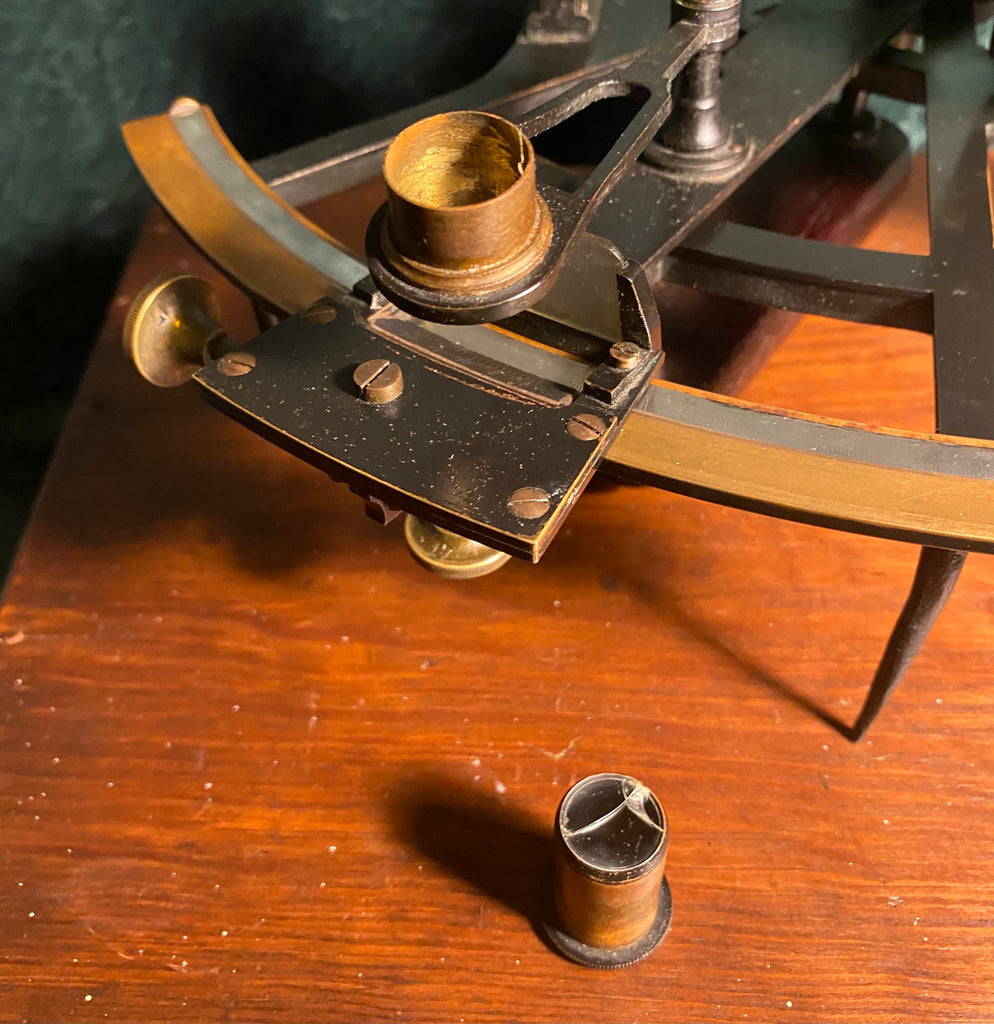 Zero Stock- Antique Marine Sextant Octant Made by C Plath Hamburg Germ ...