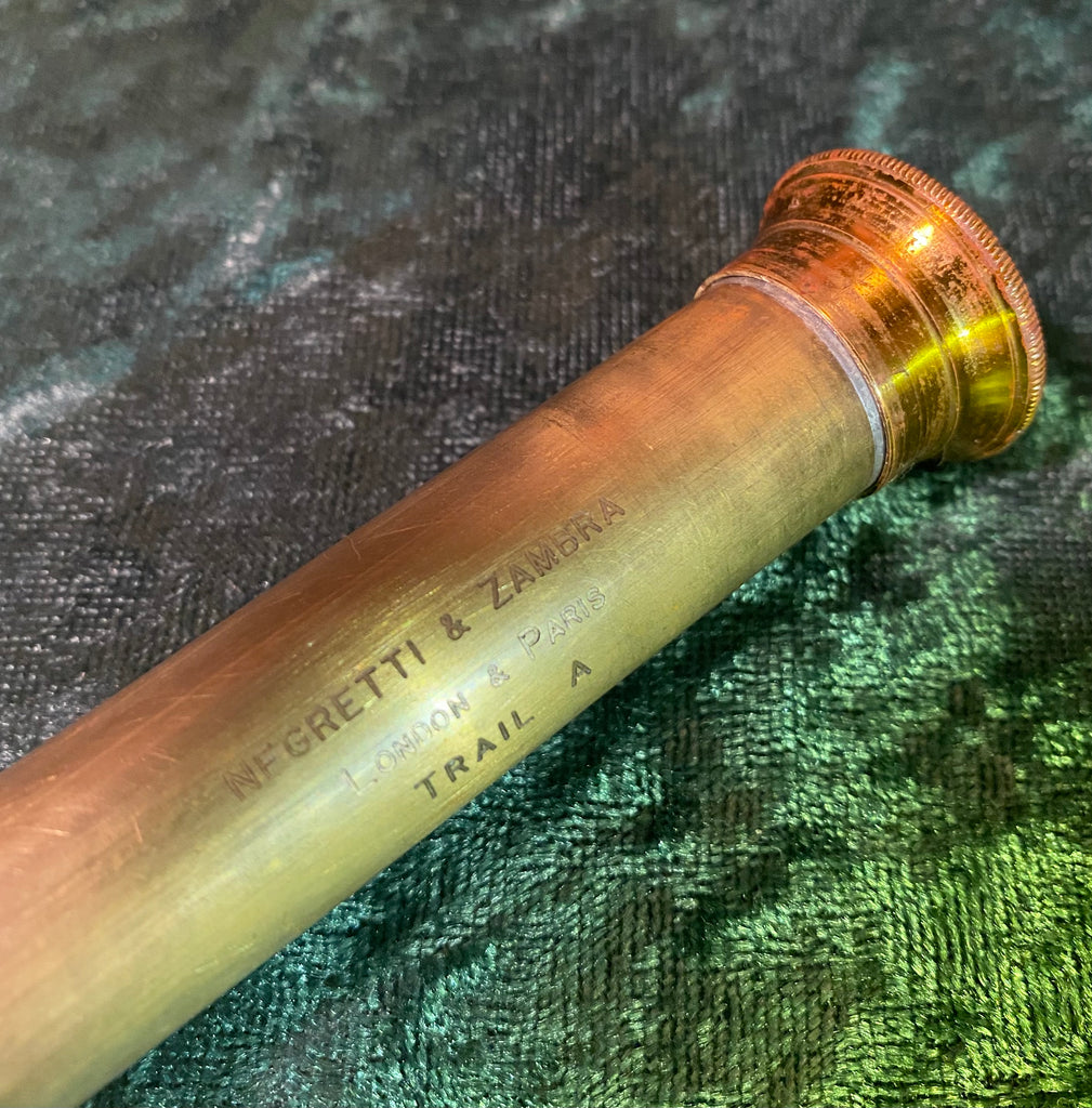 Zero Stock- Antique Telescope Spyglass Negretti & Zambra London ...