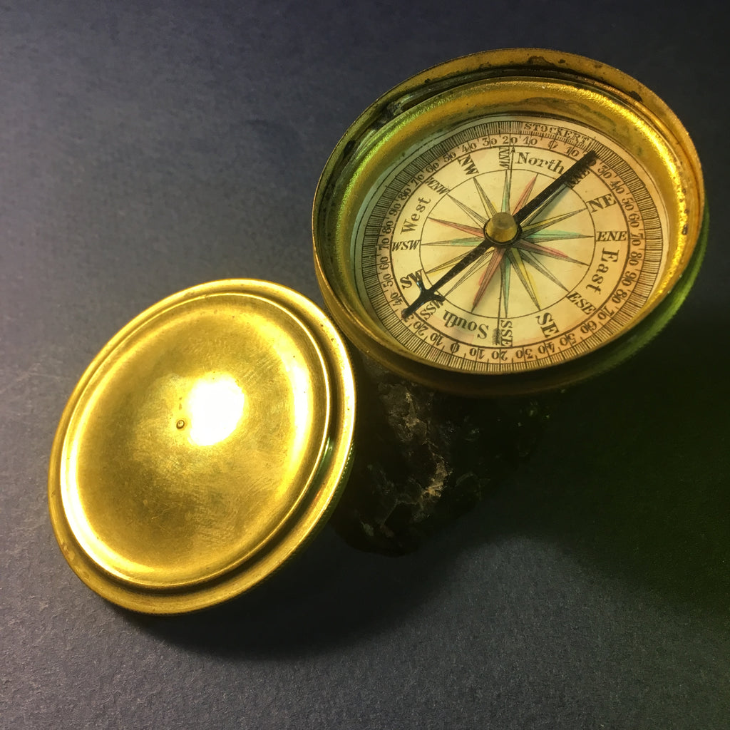 ZERO STOCK-Antique Compass Made by Stockert Germany – Explorer Antiques