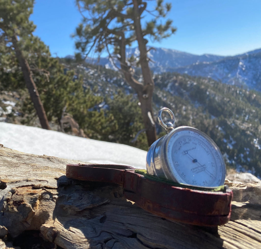 Zero Stock- Antique Pocket Barometer Compass and Thermometer Compendiu ...