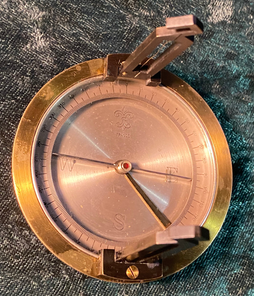Zero Stock-Antique Surveyors Mining Compass Made in France – Explorer ...