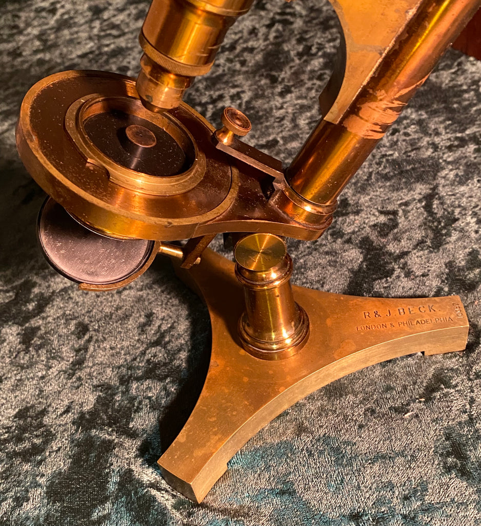Zero Stock-Antique Microscope R. & J. BECK, London England – Explorer ...