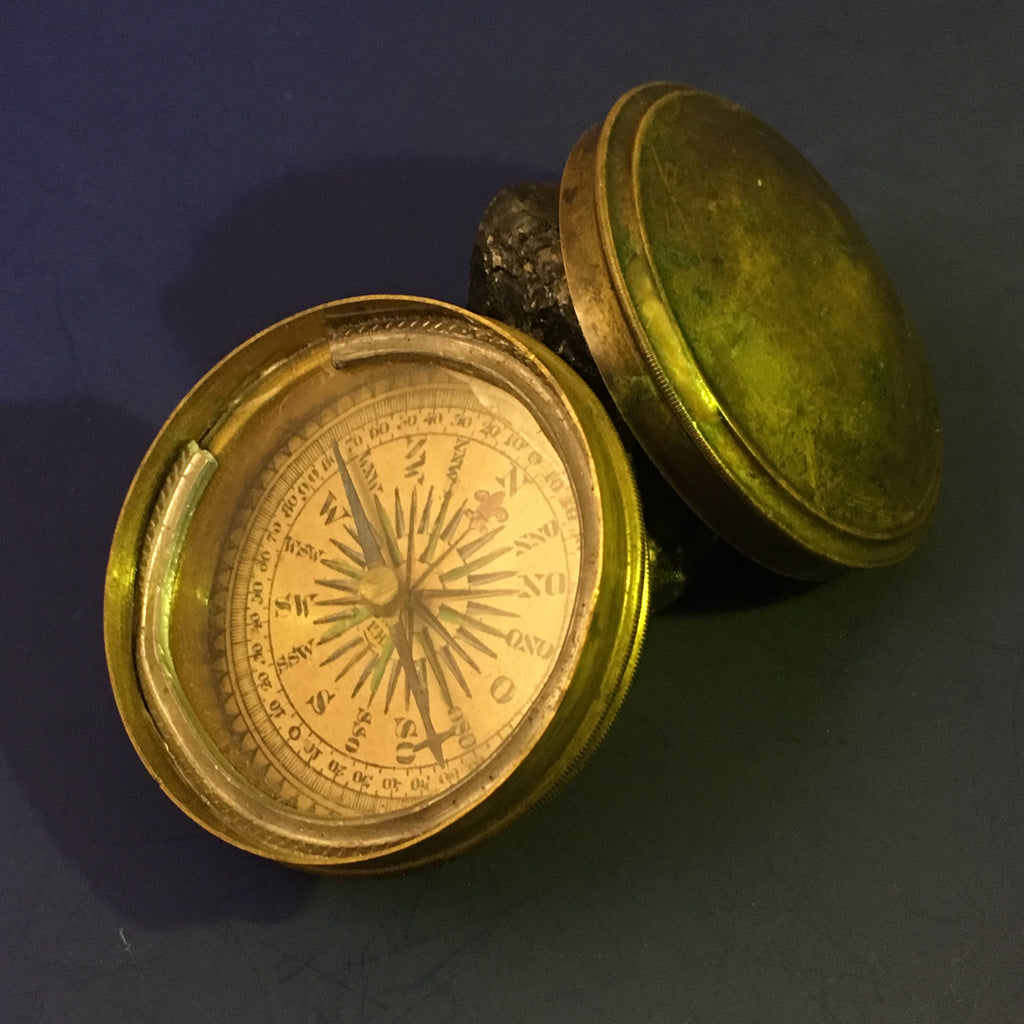 ZERO STOCK-Antique Pocket Compass Made in Germany – Explorer Antiques