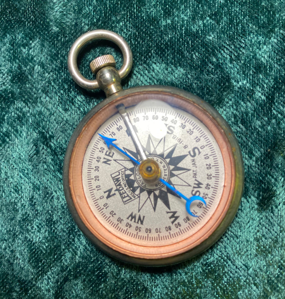 Zero Stock-Antique Taylor Leedawl Compass Made in Rochester New York P ...