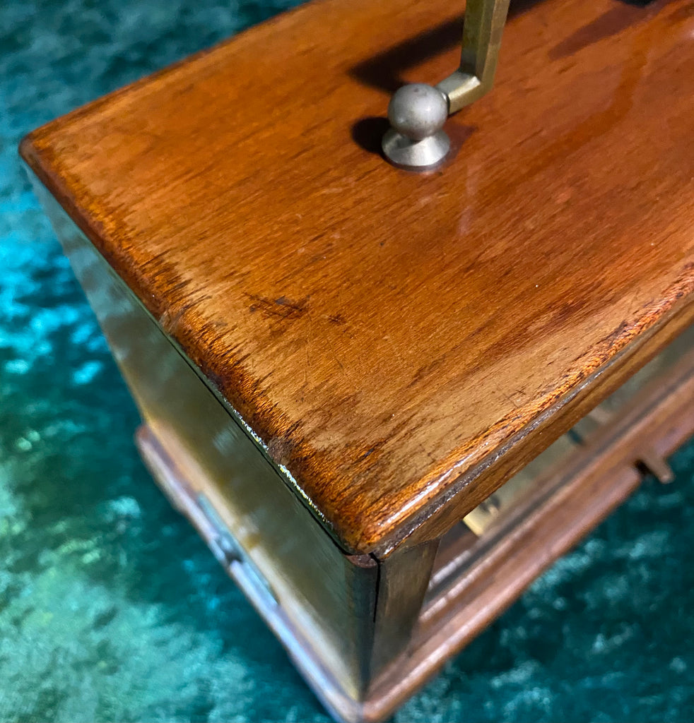 Zero Stock -Antique Barograph Maxant Paris Used by Manhattan Marine Ne ...