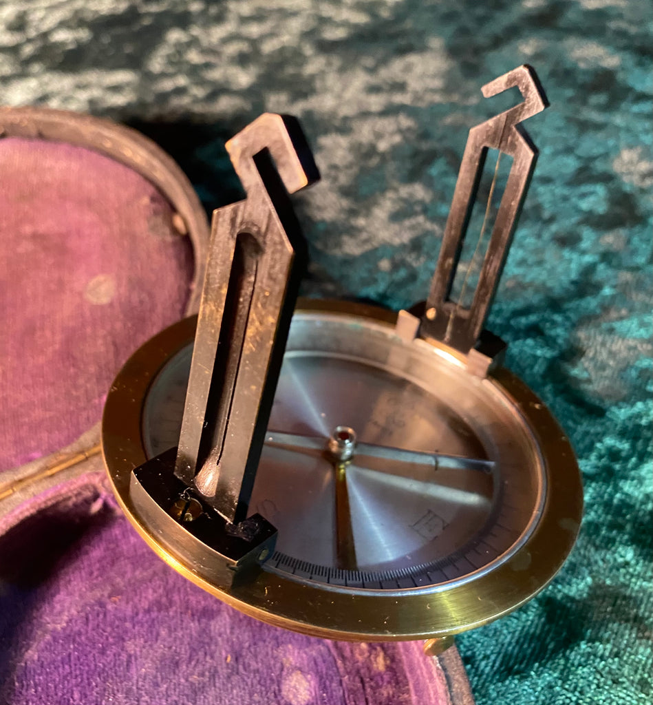 Zero Stock-Antique Surveyors Mining Compass Made in France – Explorer ...