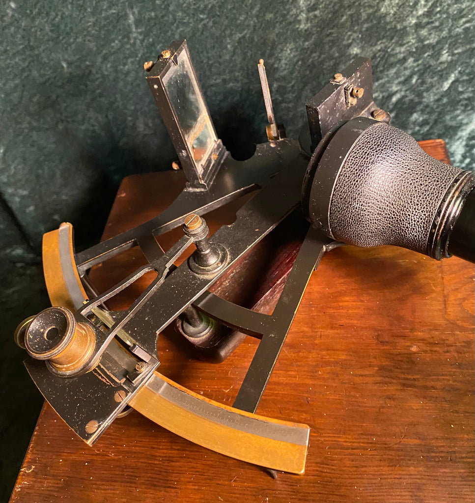 Zero Stock- Antique Marine Sextant Octant Made by C Plath Hamburg Germ ...