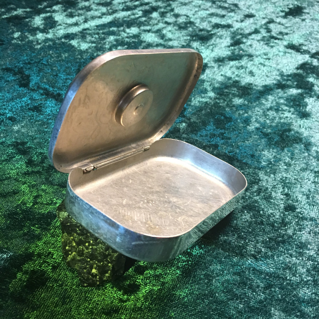 ZERO STOCK-Antique Snuff Tin With Compass P Lorillard & Co Rose Leaf C ...