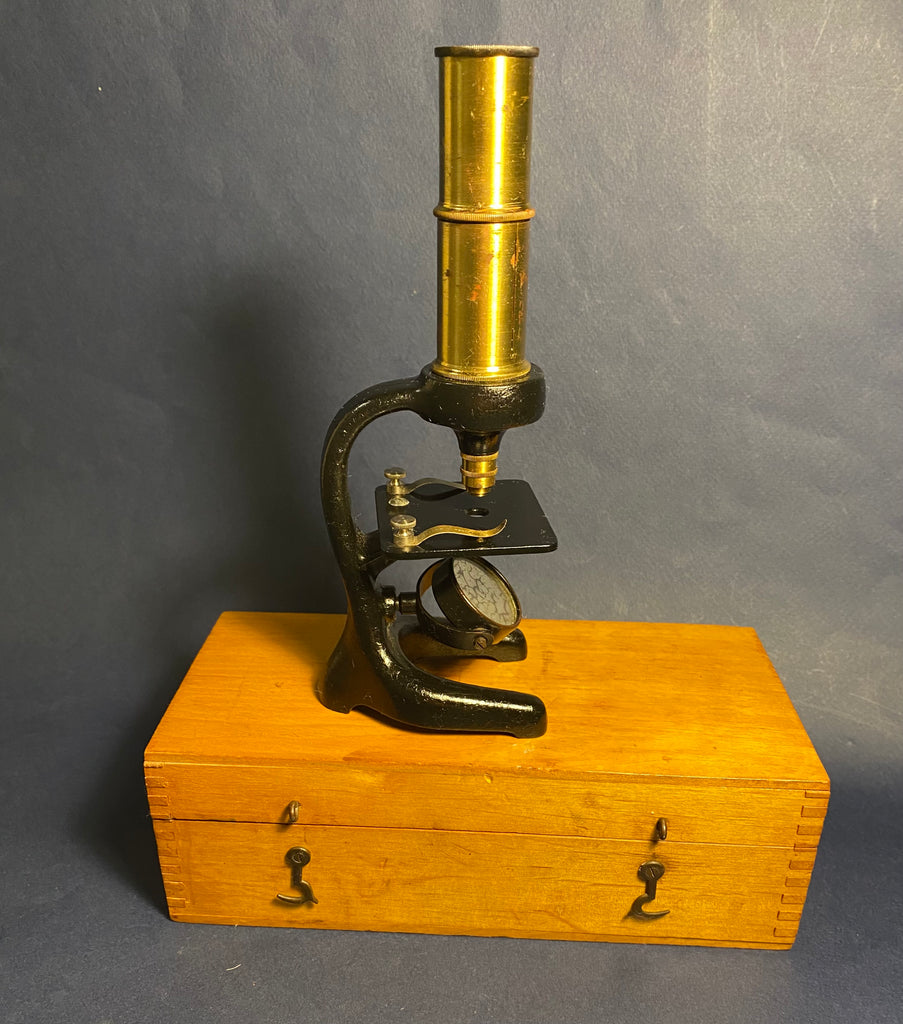 Zero Stock-Antique Field Microscope Made in Germany – Explorer Antiques