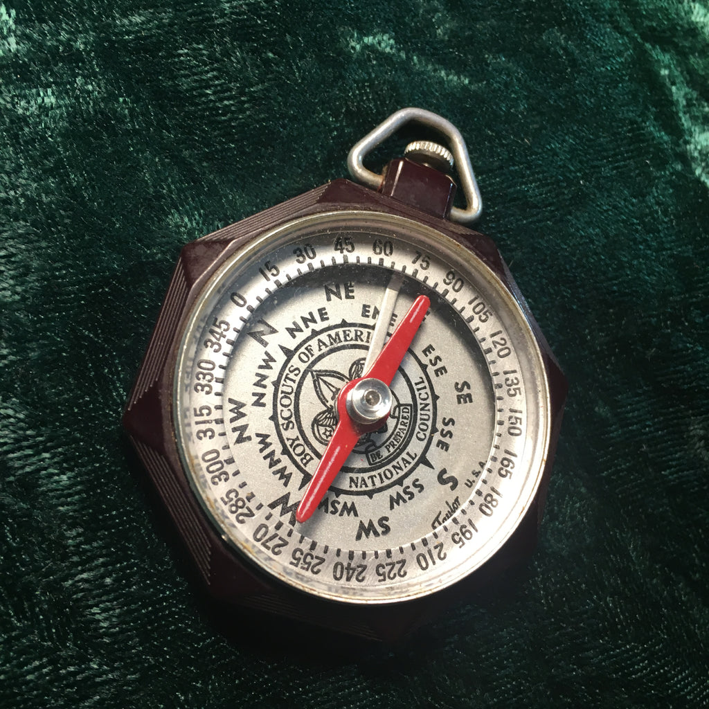 ZERO STOCK-Boy Scouts Compass Taylor with Original Case – Explorer Antiques