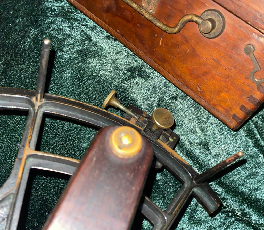 Zero Stock- Antique Marine Sextant Octant Made by C Plath Hamburg Germ ...
