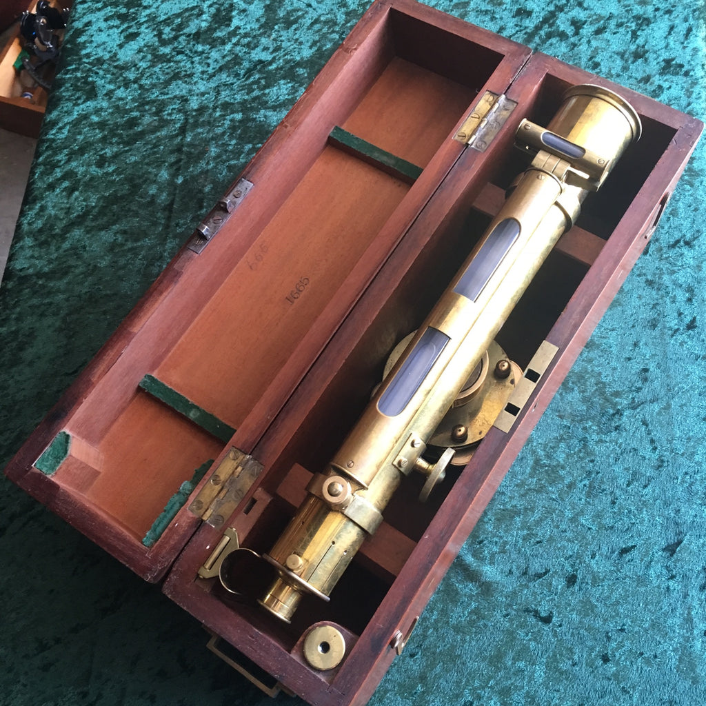 ZERO STOCK-Antique Telescope Improved Dumpy Level Elliott Brothers Lon ...
