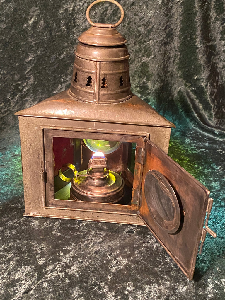 Zero Stock- Antique Nickel Covered Brass Boat Running Light – Explorer ...