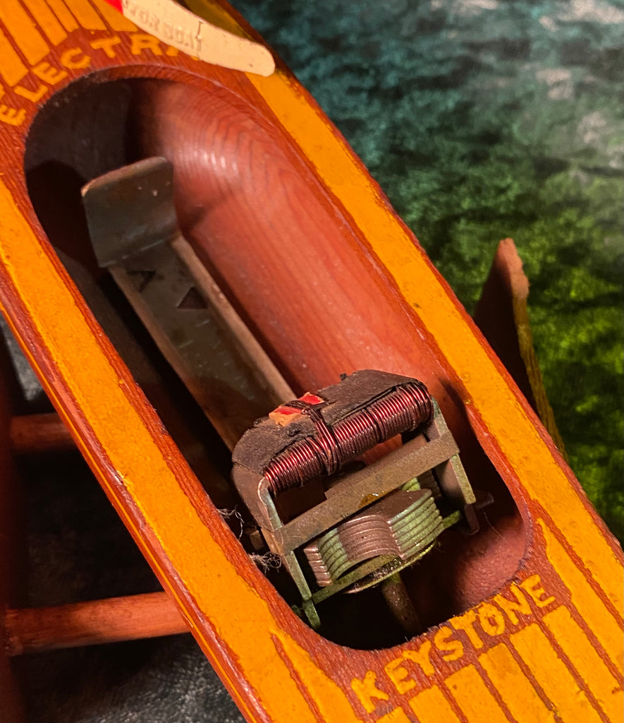 Zero Stock- Antique Keystone Electric Wood Speed Boat Boston USA ...