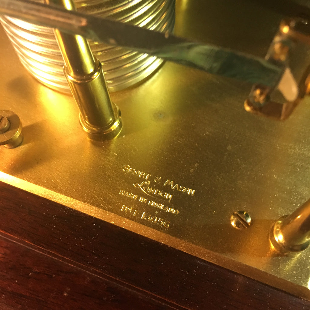 Zero Stock- Antique Short & Mason Barograph Recording Barometer ...