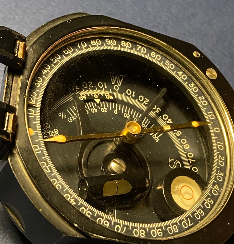Zero Stock-Vintage Brunton Pocket Transit Compass Made By Keuffel & Es ...