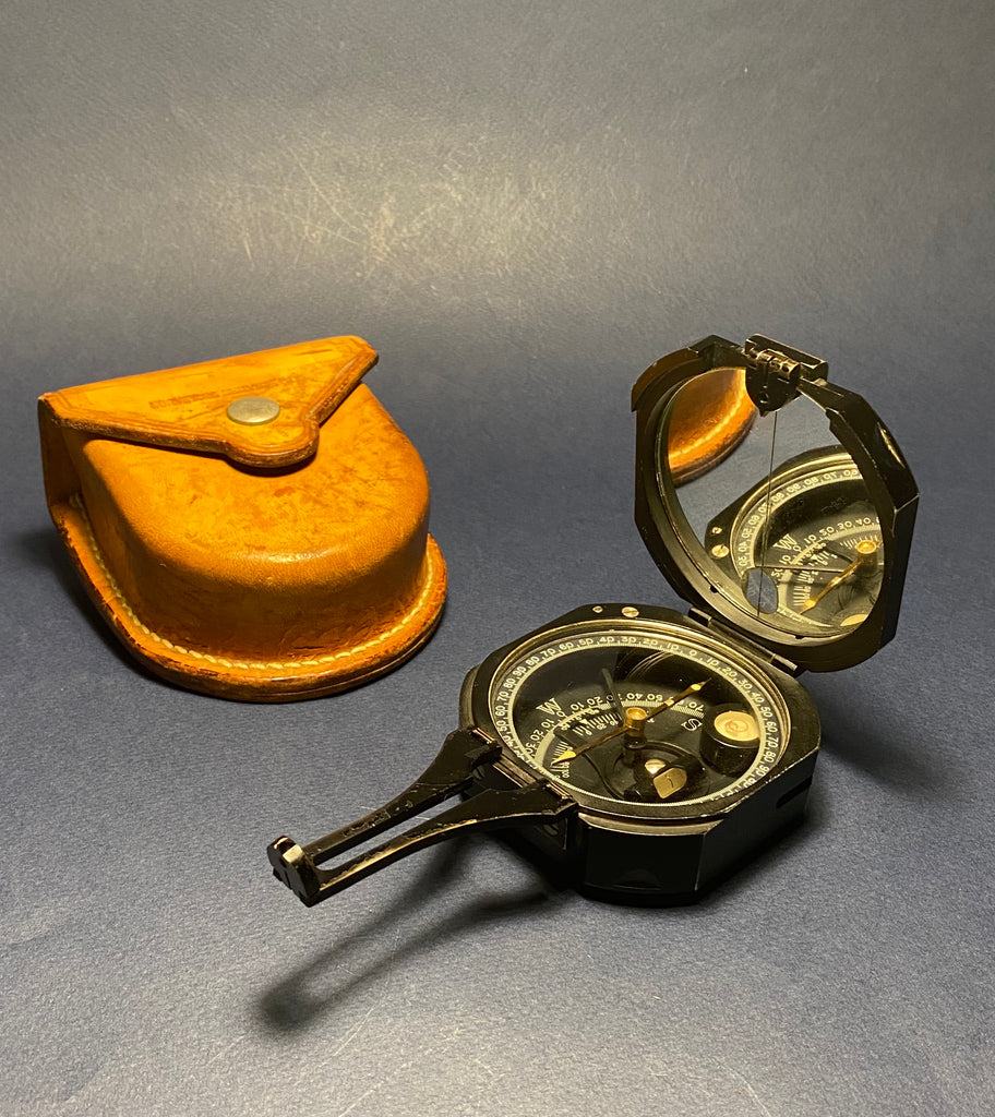 Zero Stock-Vintage Brunton Pocket Transit Compass Made By Keuffel & Es ...