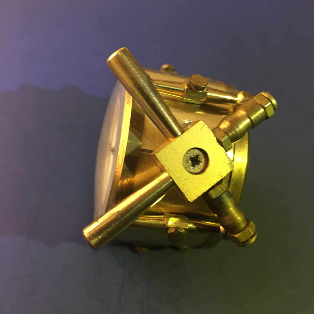 ZERO STOCK-SMALL BRASS BIMETALLIC TABLE THERMOMETER – Explorer Antiques